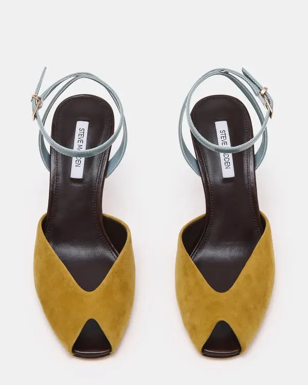 Steve Madden Lysandra Peep Toe Ankle Strap Heels