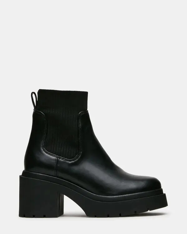 Steve Madden Koah2o Block Heel Booties - Black
