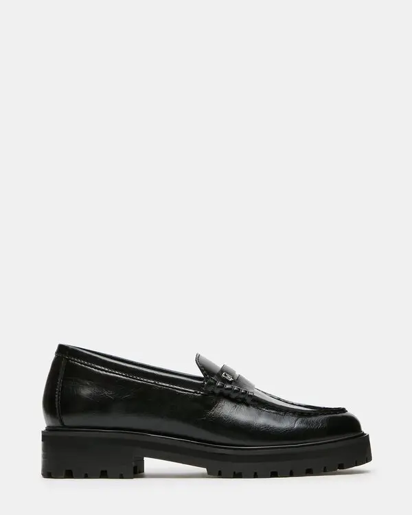 Steve Madden Miran Platform Loafers - Black