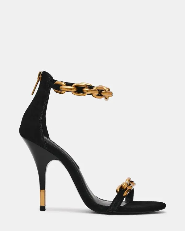 Steve Madden Gold Chain Detail High Heel Sandals