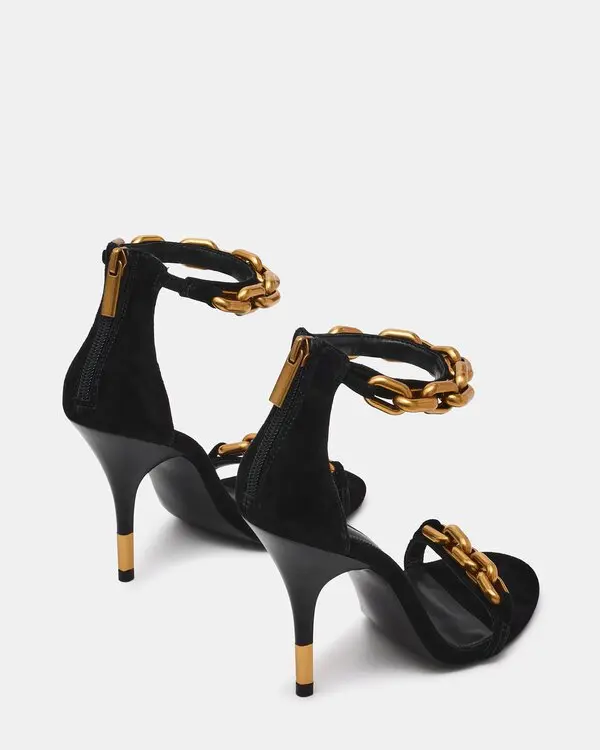 Steve Madden Gold Chain Detail High Heel Sandals