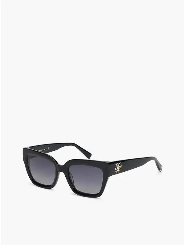 Tommy Hilfiger Butterfly Frame Sunglasses - Black