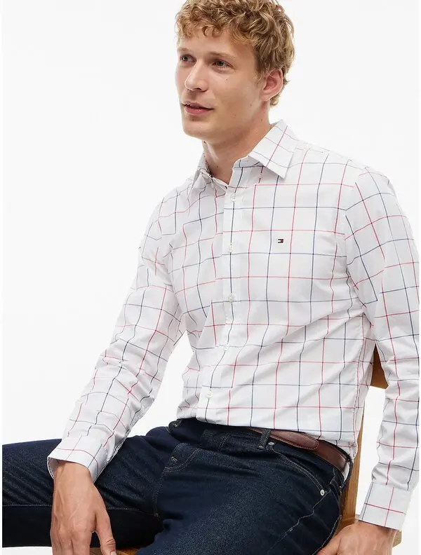 Tommy Hilfiger Regular Fit Windowpane Shirt