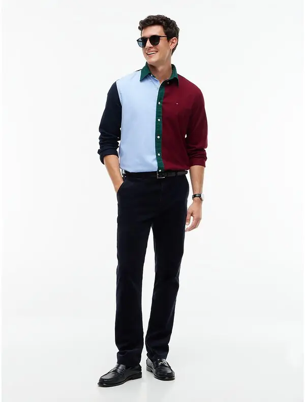 Tommy Hilfiger Regular Fit Colorblock Oxford Shirt