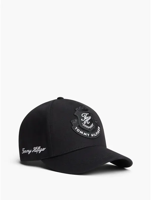 Tommy Hilfiger Script Monogram Crest Patch Baseball Cap