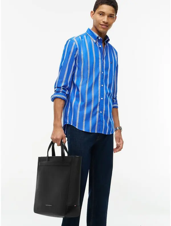 Tommy Hilfiger Pebbled Leather Tote Bag