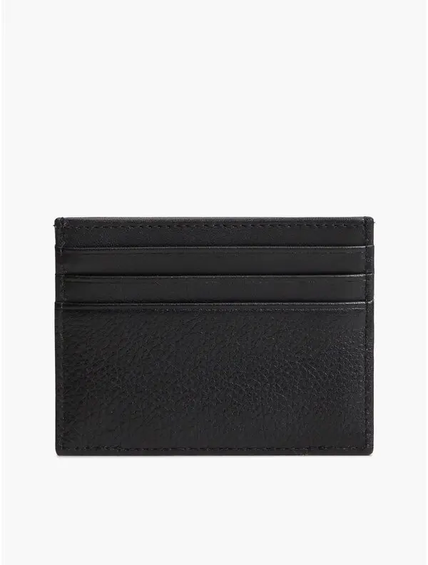 Tommy Hilfiger Pebbled Leather Card Holder