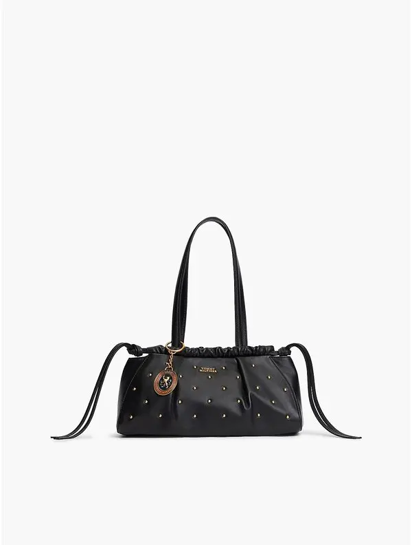 Tommy Hilfiger Studded Leather Shoulder Bag