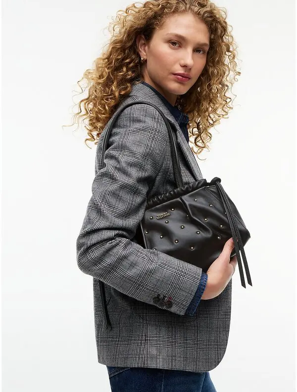Tommy Hilfiger Studded Leather Shoulder Bag