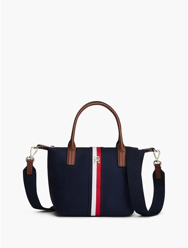 Tommy Hilfiger Monogram Signature Stripe Mini Tote Bag