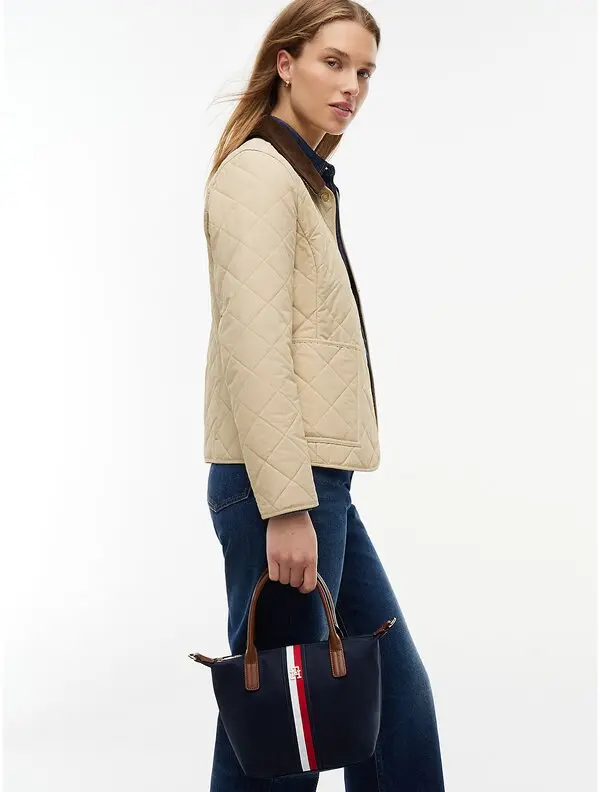 Tommy Hilfiger Monogram Signature Stripe Mini Tote Bag