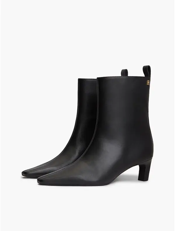 Tommy Hilfiger Leather Kitten-heel Ankle Boot