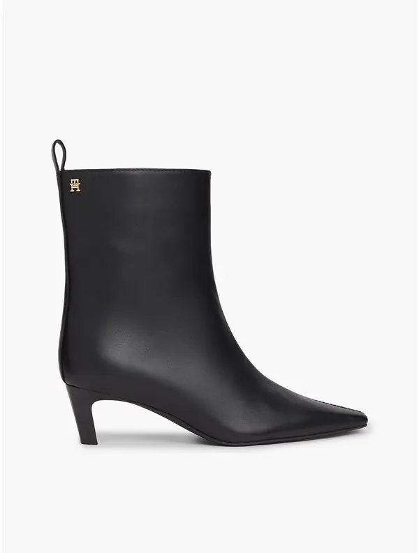 Tommy Hilfiger Leather Kitten-heel Ankle Boot