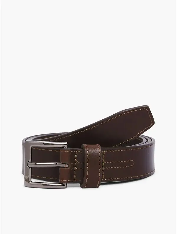 Tommy Hilfiger Square Buckle Leather Belt