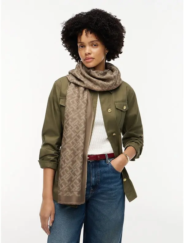 Tommy Hilfiger Jacquard Monogram Scarf
