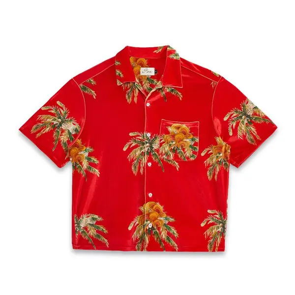 PINE LOS ANGELES Aloha Shirt-burning Palm
