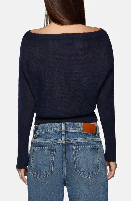 EB DENIM Alder Relaxed Sweater - Navy