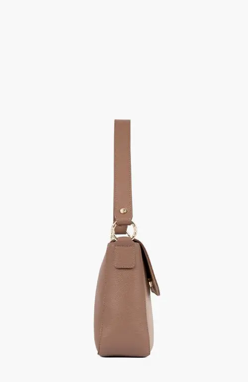 CAVALINHO Signature Cv Leather Shoulder Bag 642 - Sand/beige