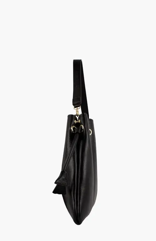 CAVALINHO Signature Cv Leather Shoulder Bag 644 - Black