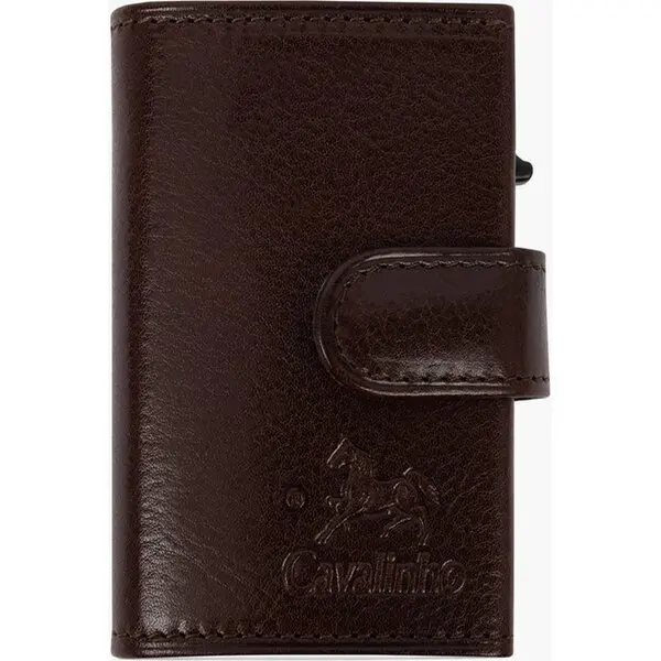 Cavalinho Gentleman Trifold Pop Up Slim Leather Wallet 234 - Brown