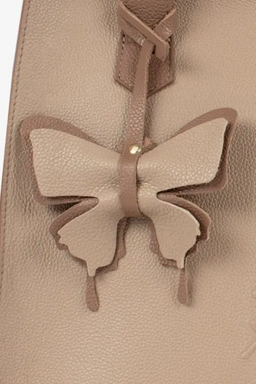 CAVALINHO Signature Cv Leather Tote Bag 645 - Sand/beige