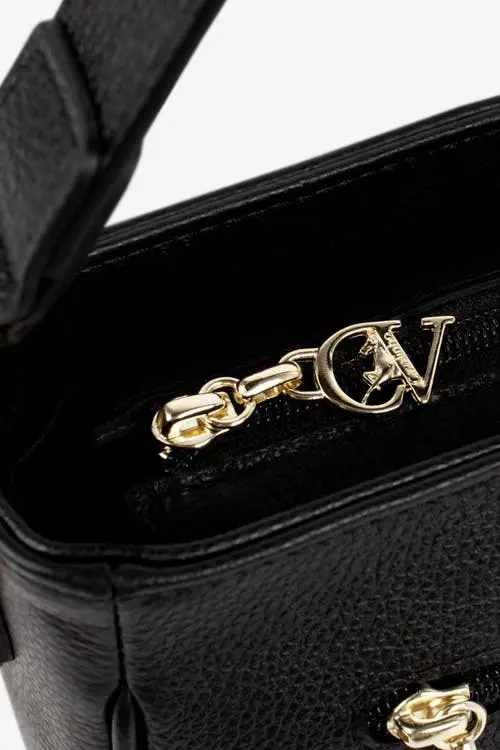 CAVALINHO Signature Cv Leather Handbag - Black
