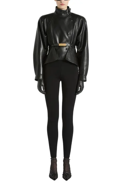 Balmain High-waisted Milano Jersey Trousers