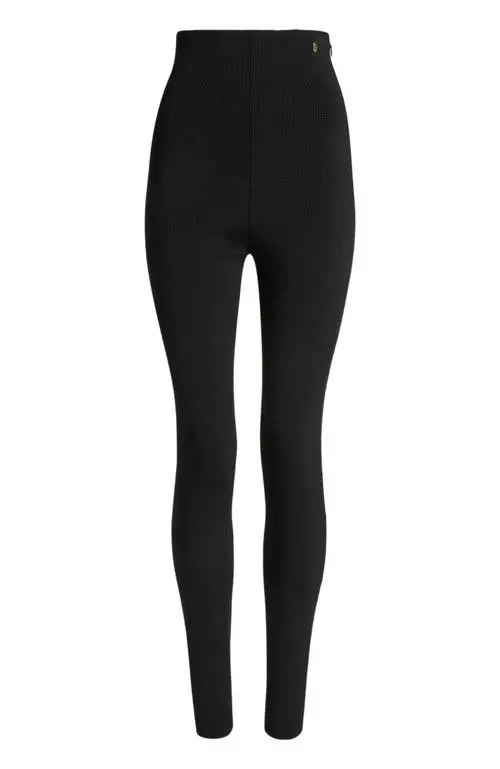 Balmain High-waisted Milano Jersey Trousers