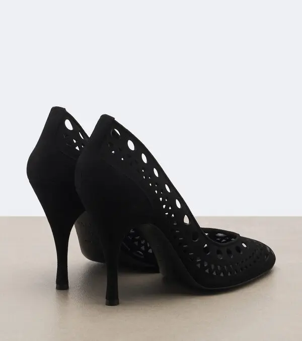 Alaïa Vienne Suede Laser-cut Pumps