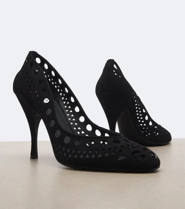 Alaïa Vienne Suede Laser-cut Pumps