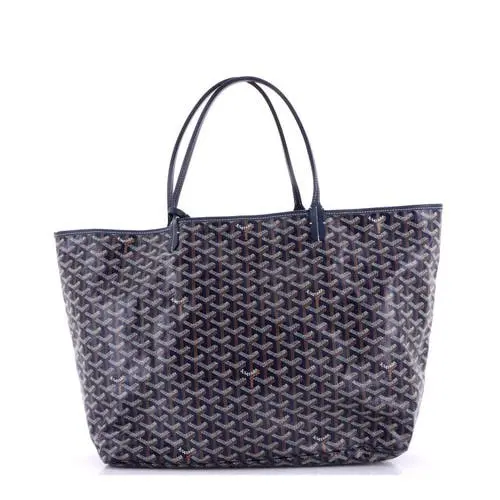Goyard Saint Louis Tote Coated Canvas Gm - Blue