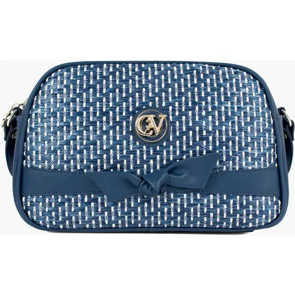 CAVALINHO Almare Woven Crossbody Bag With Bow Detail - Blue