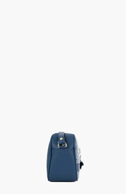 CAVALINHO Almare Woven Crossbody Bag With Bow Detail - Blue