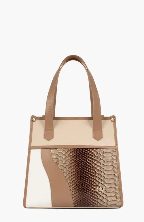 CAVALINHO Cv Tote Bag 649 - Beige/white