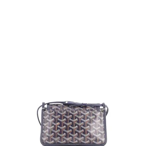 Goyard Plumet Clutch Wallet Coated Canvas - Blue