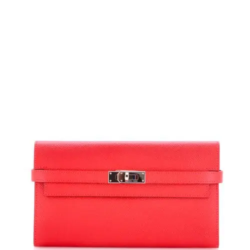 Hermès Kelly Wallet Epsom Long - Red