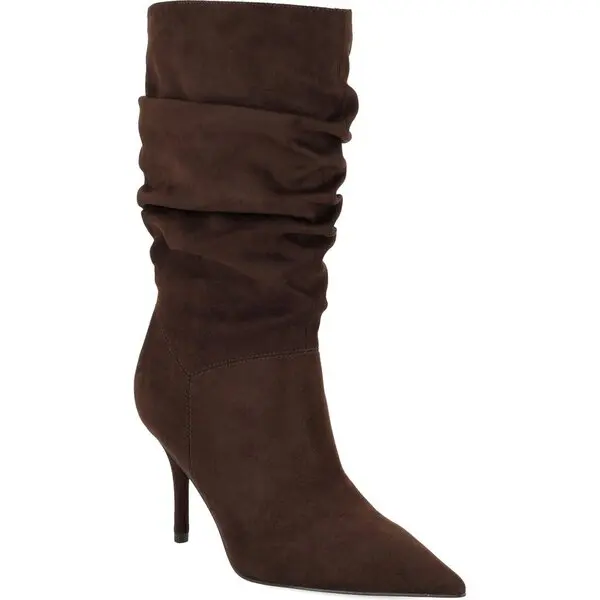 Nine West Murto Faux Suede Slouch Boot - Brown