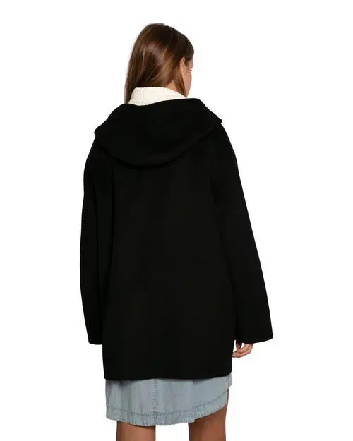 BELLE & BLOOM Coastal Edit Hooded Wool Blend Coat