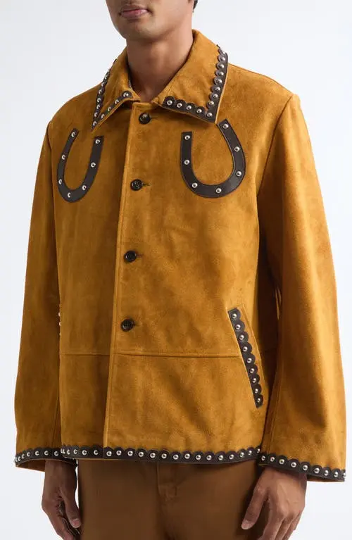 BODE Carson Studded Suede Jacket