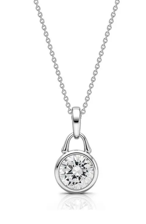 ROSEATE Treasurelock Lab Grown Diamond Pendant Necklace – 2ct