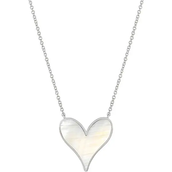 ROSEATE Love & Mother-of-pearl Pendant Necklace - Sterling Silver