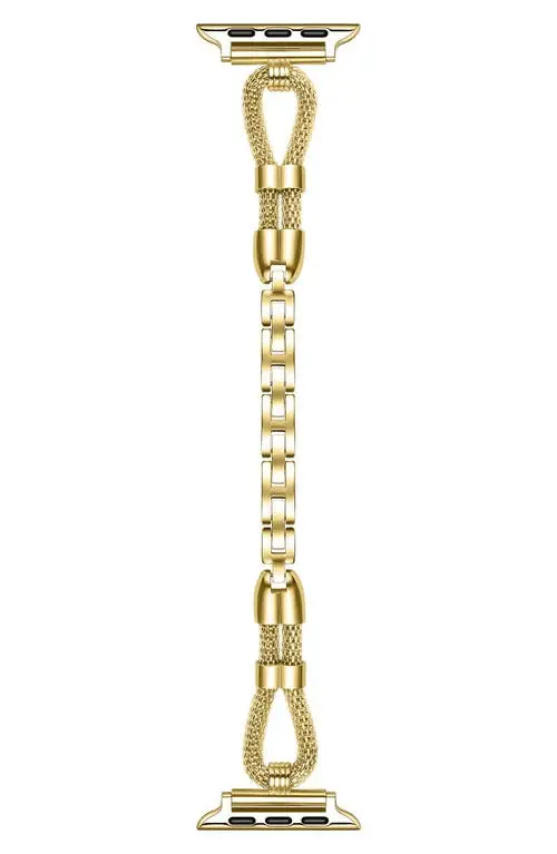 POSH TECH Stainless Steel Apple Watch Band - Gold