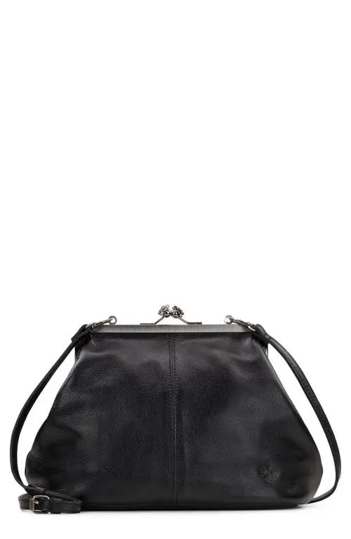 PATRICIA NASH Sofia Small Frame Leather Crossbody Bag - Black