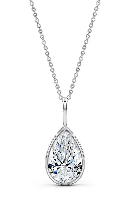 ROSEATE Lab Grown Diamond Pear Pendant Necklace