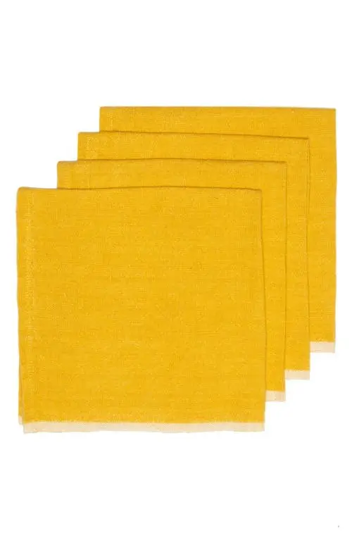 CARAVAN Set Of 4 Chunky Linen Napkins