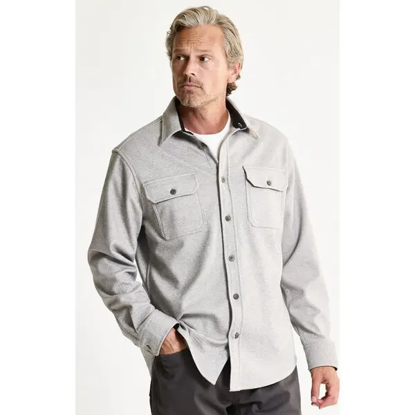 JACHS Poly Rayon Twill Overshirt - Grey