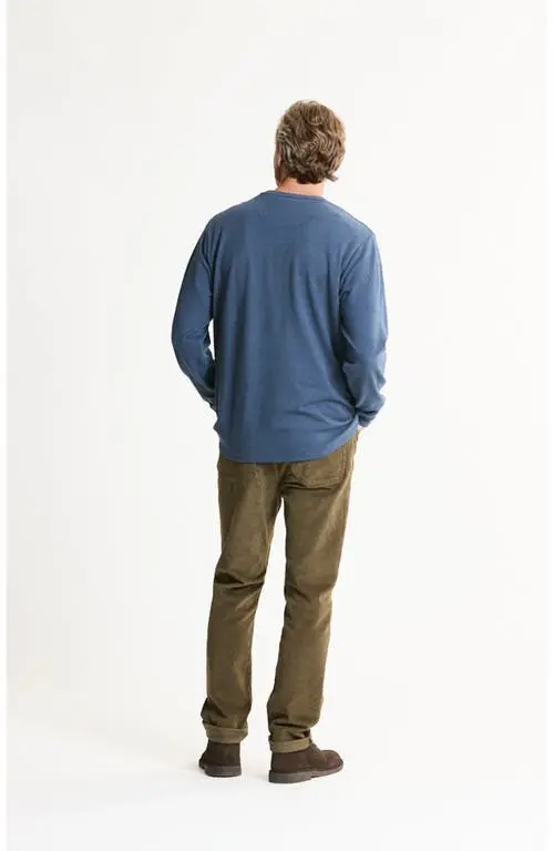 JACHS Ultra Soft Heather Knit Crewneck Sweatshirt - Navy
