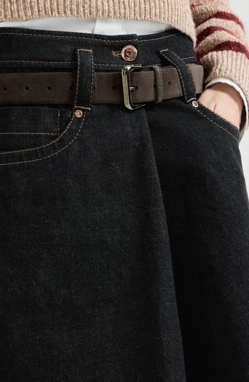 Brunello Cucinelli Maxi Skirt With Monili Detail