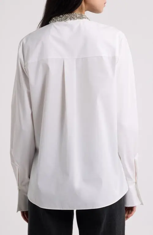 Kobi Halperin Camryn Embellished Silk Blouse