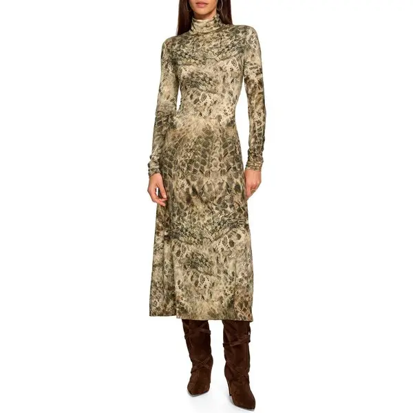 Ramy Brook Valerie Turtleneck Midi Dress